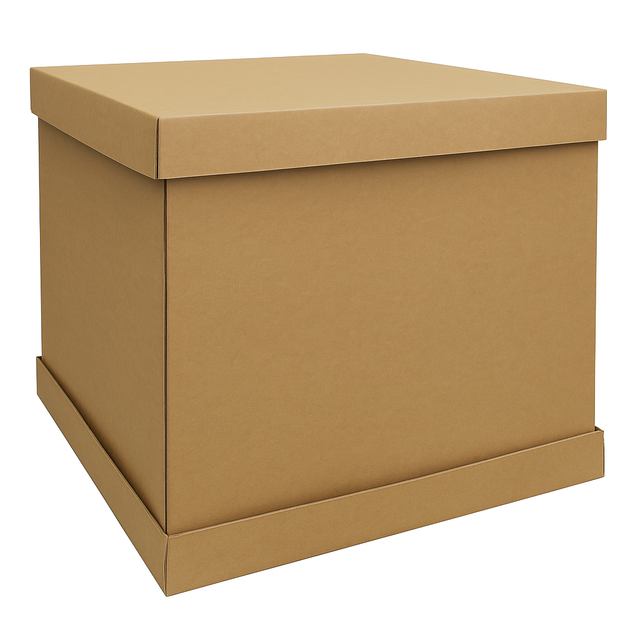 L1100xW1100xH800mm Heavy-Duty Standard Pallet Box with Lid – Brown ...