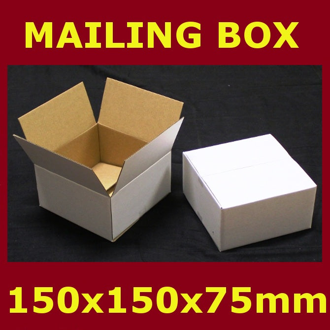 150x150x75mm (100pcs) - White RSC Boxes – PackNBag