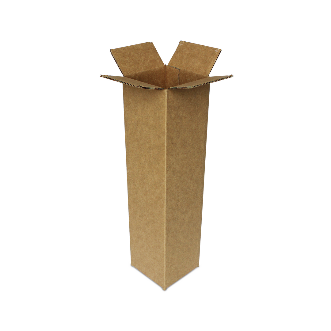 (50pcs) Brown RSC Tower Shipping Boxes 100x100x300mm– Eco-Friendly ...